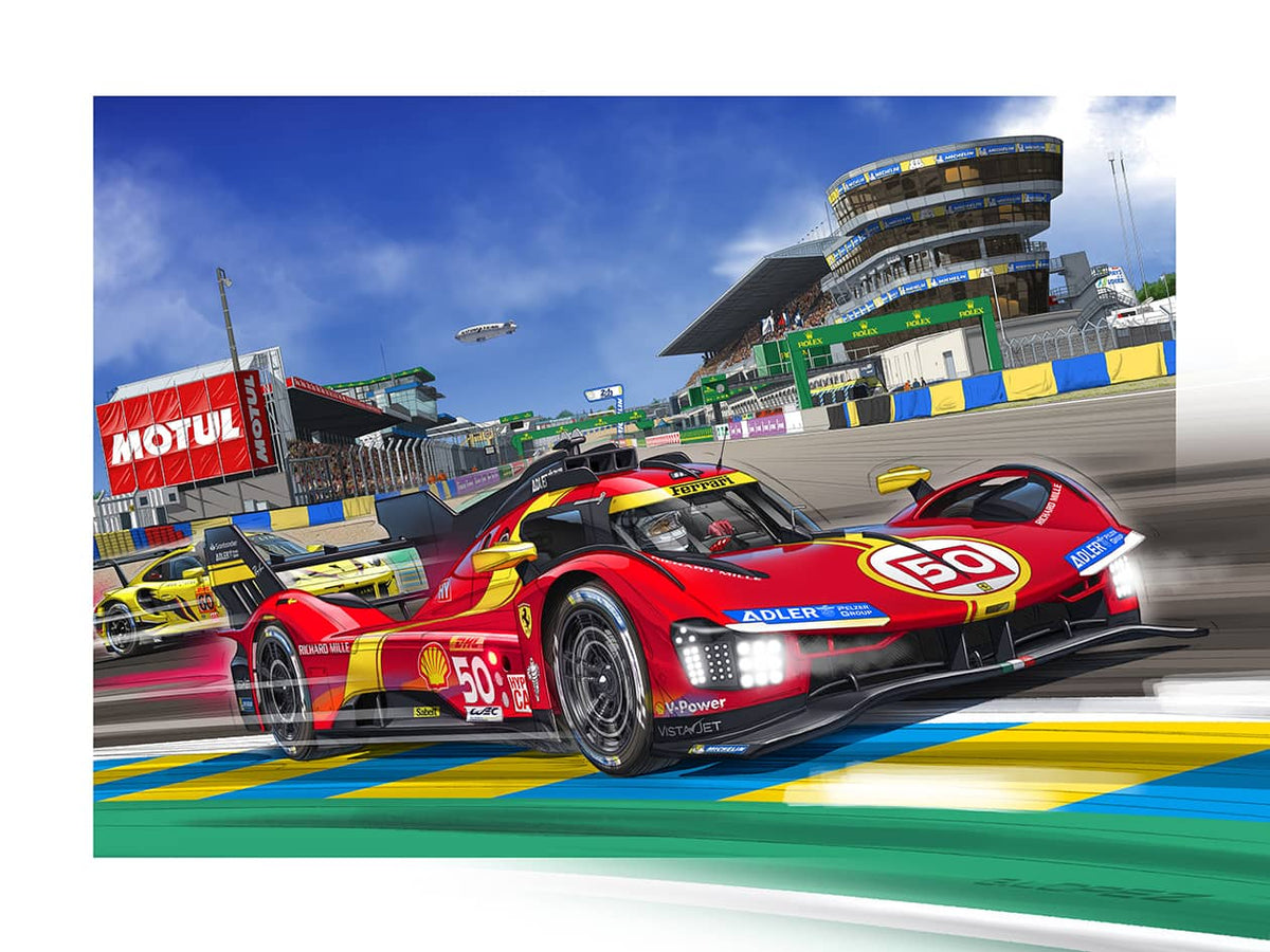 Dessin FERRARI 499P Hypercar Le Mans - Jour – Guillaume Lopez ...